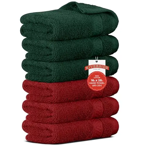 Best RIVERSIDE Hand Towel: Holiday 6-Pack vs Salon 24-Pack (2026 ...